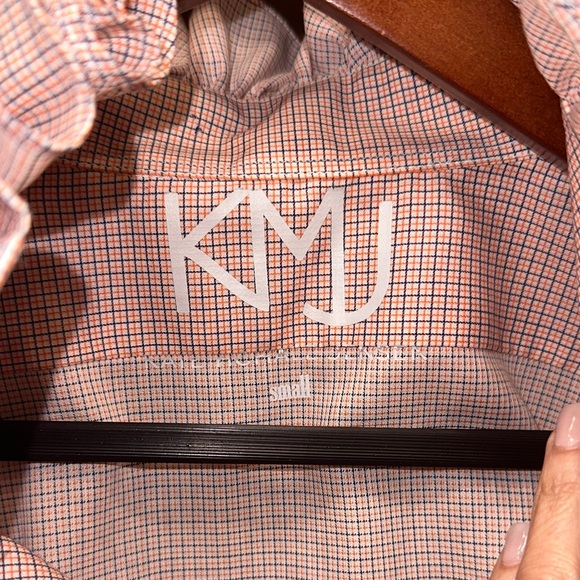 KMJ | Tops | Kmj Bontina Orange Blue Plaid | Poshmark